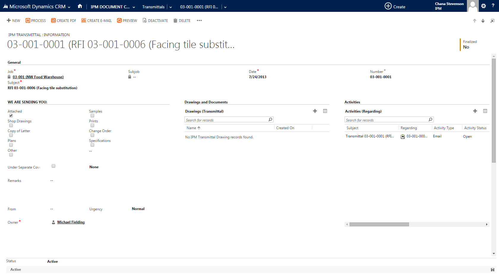 Document Control – Transmittals | IPM Construction Management Software ...
