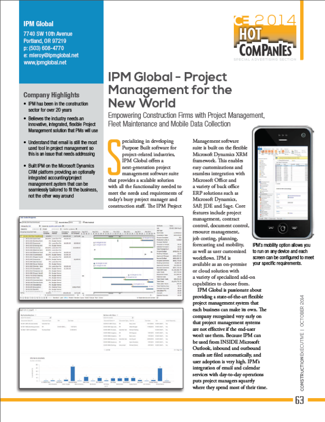 IPM Global – Hot Company | IPM Construction Management Software ...