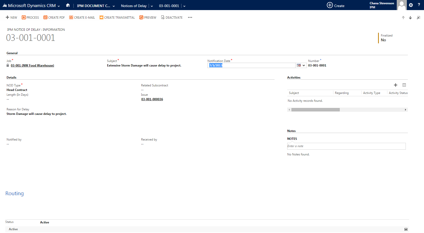 Document Control – Notices of Delay | IPM Construction Management ...