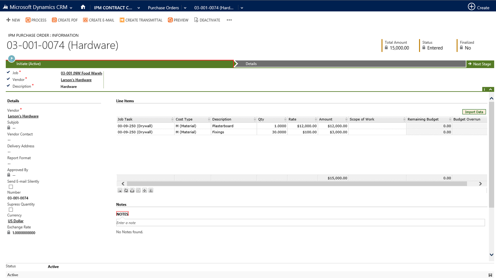 PurchaseOrder | IPM Construction Management Software - Integrates with ...