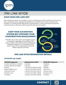 IPM-Link-MYOB | IPM Construction Management Software - Integrates with ...