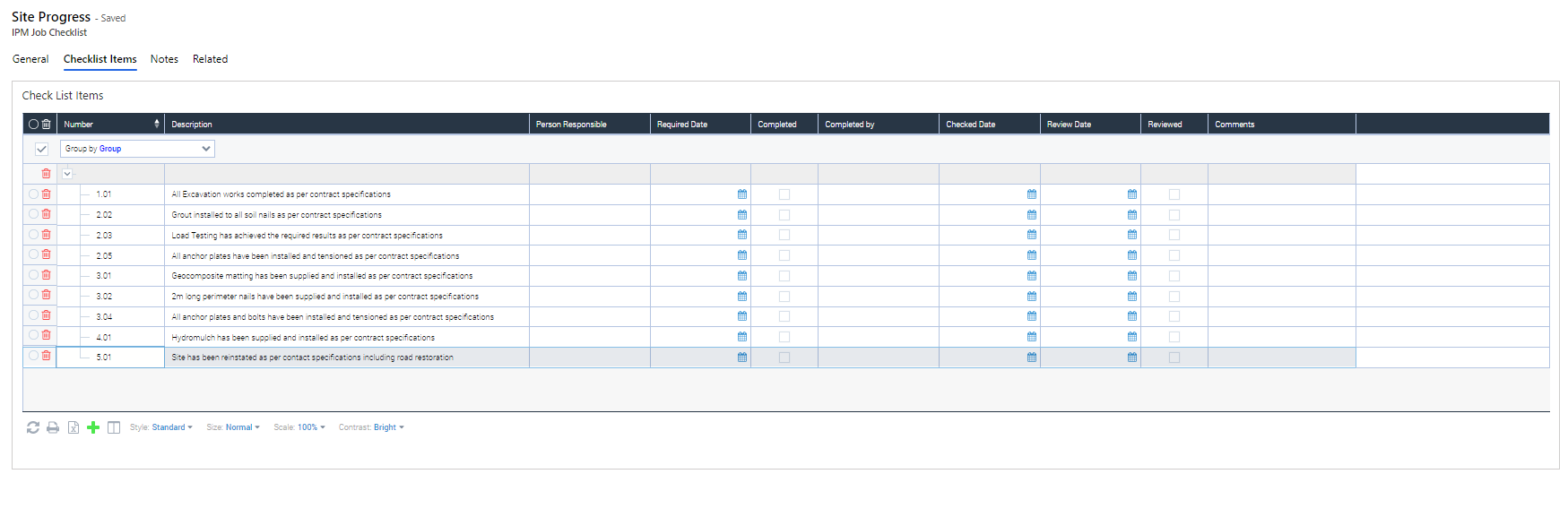 05 Checklists | IPM Construction Management Software - Integrates with ...