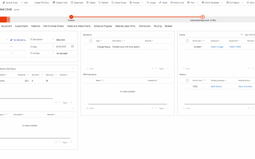 10 Site Diaries | IPM Construction Management Software - Integrates ...
