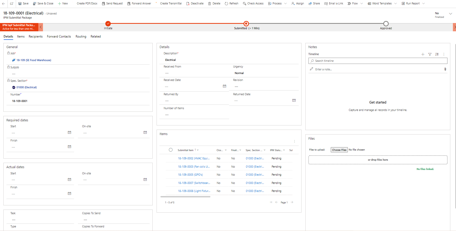 12 Submittal Packages | IPM Construction Management Software ...